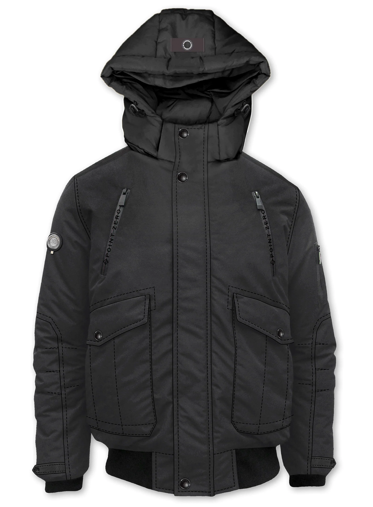 Point Zero - DALLAS Essential Bomber Jacket Black — Style Urbain