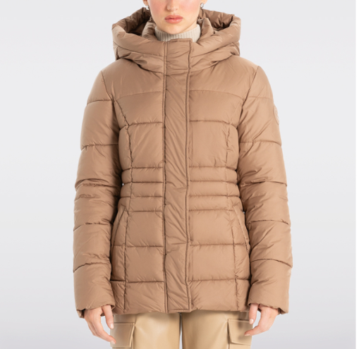 Point Zero - Classic Vegan High Collar Pillow Neck Long Puffer Jacket ...